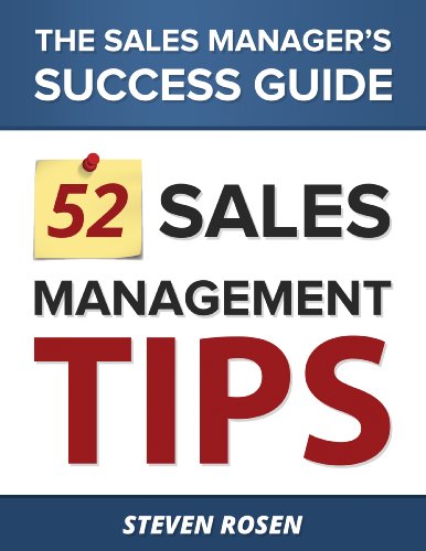Amazon.com: 52 Sales Management Tips - The Sales Manager's Success ...
