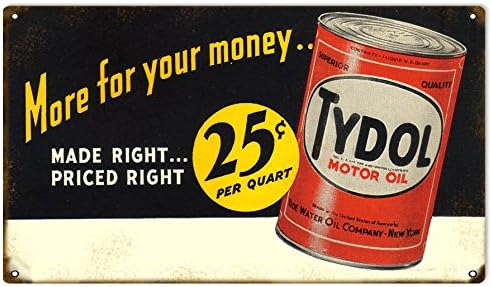 Amazon.com: Victory Vintage Signs Reproduction Tydol Motor Oil 25 Cent ...