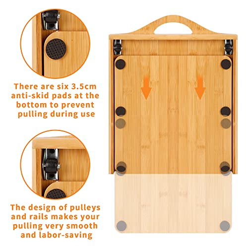 Snapklik.com : Bamboo Sliding Tray For Coffee Maker, Appliance Sliders ...