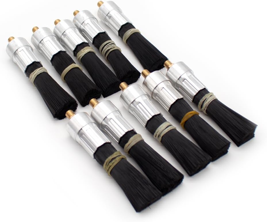 iDili 10 Packs of Lubricating Round Oil Brush Chain Lubrication Brush ...