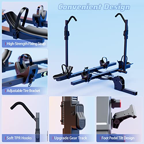 Snapklik.com : MARVOWARE 2 Hitch Bike Rack For Cars, 2-Bike Electric ...