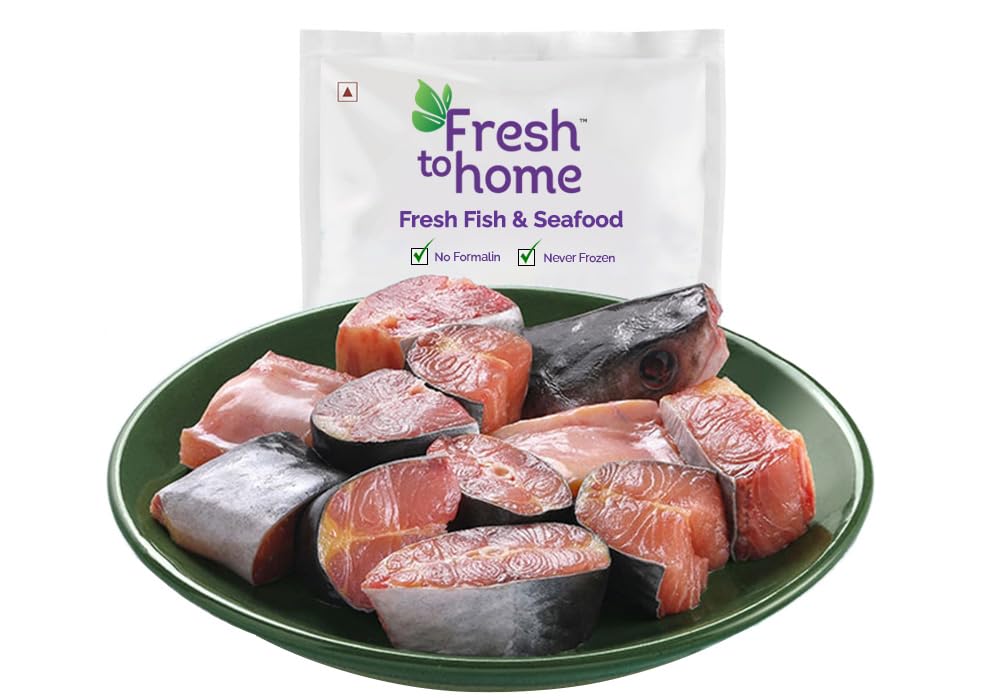 FreshToHome Indian Baasa/Pangasius Bengali Cut | 480g to 500g Pack ...