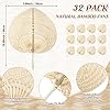 Amazon.com: BBTO 32 Pieces Woven Bamboo Fans Handmade Hand Weaving ...