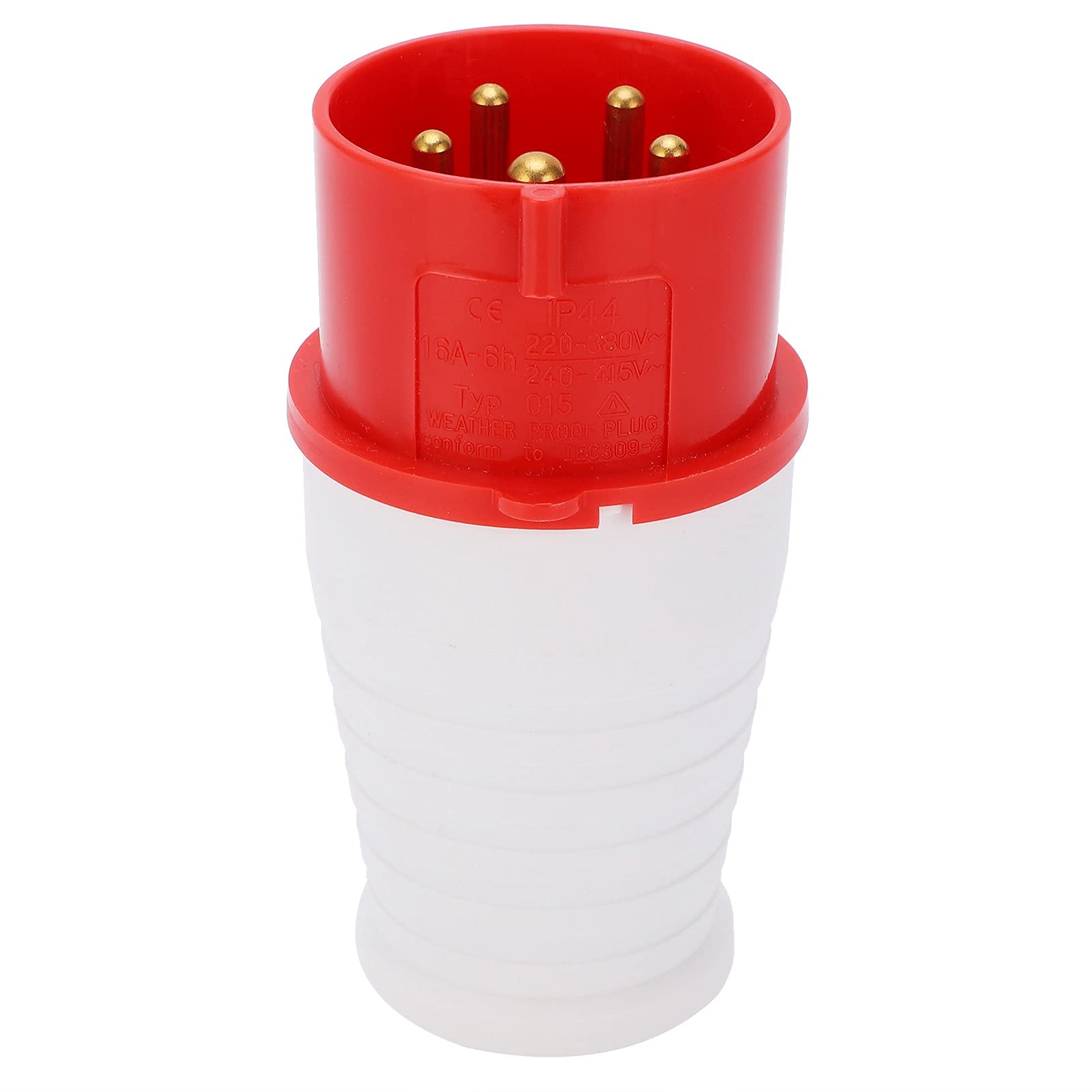 16A 5 Pin Three Phase Industrial Plug Socket 220V-380V/240V-415V 16A ...