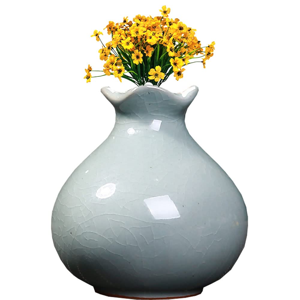 DengKai Luxury Mini Bud Vases Mini Ceramic Flower Vases - Office ...