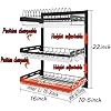 Amazon.com - Ctystallove 3 Tier Black Stainless Steel Dish Drying Rack ...