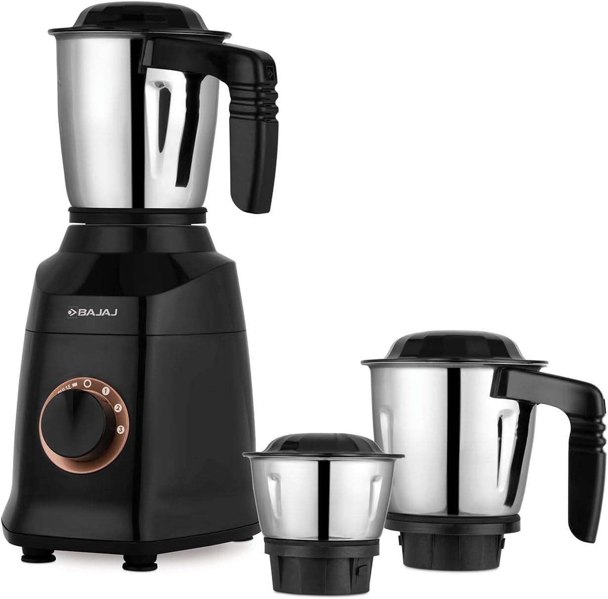 Bajaj Ninja 410594 Virtue 750 Watts Mixer Grinder with Jar Black ...