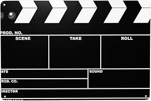 Amazon.co.jp: Black Movie Clapboard, Tin Sign, Metal Plate, Kitchen ...