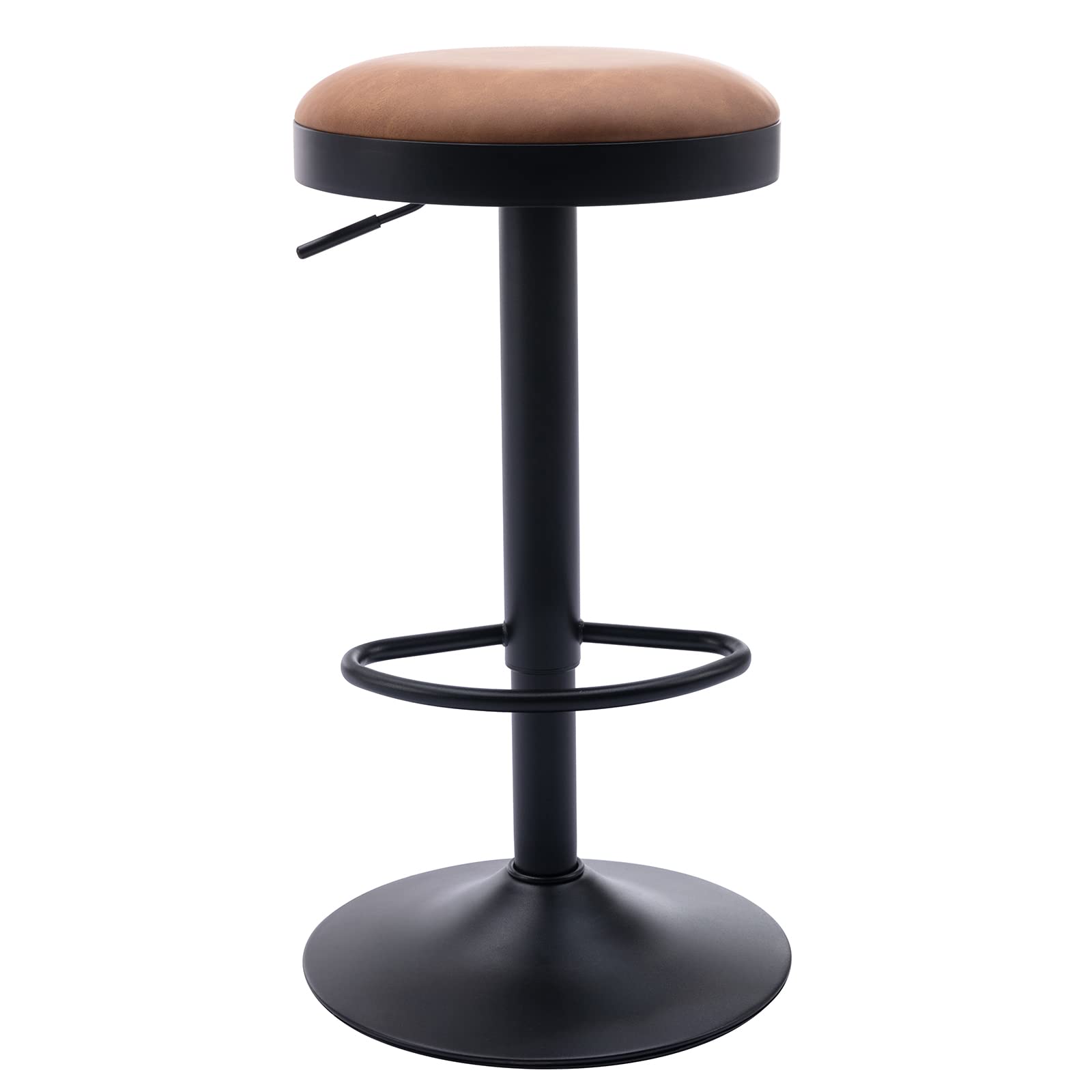 Amazon.com: DUOMAY Swivel Bar Stool Set of 1, Modern Industrial PU ...