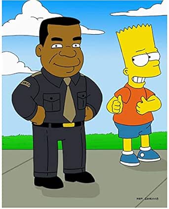 Bart Simpson 8 inch x 10 inch Photograph The Simpsons (1989 -) w/Police ...