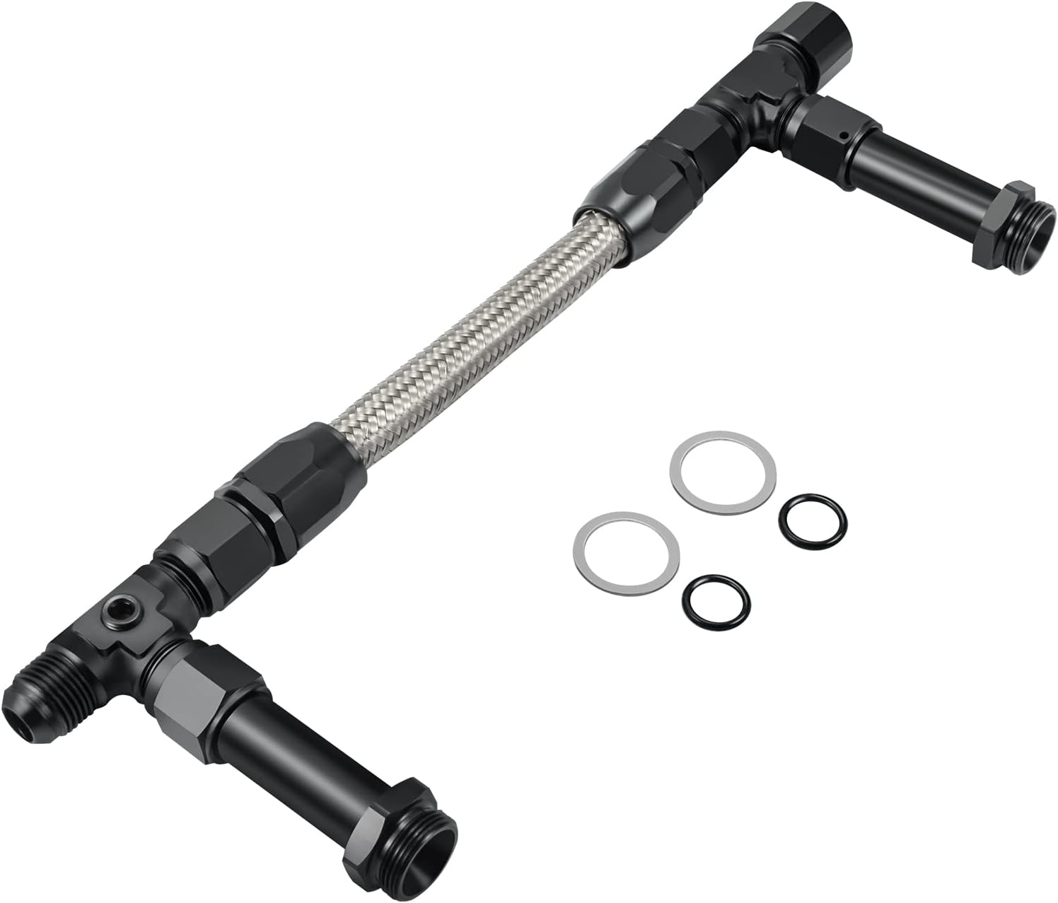 Amazon.com: LVOUP 4150 Carburetor Fuel Line Kit AN6 Dual Feed Fuel Line ...