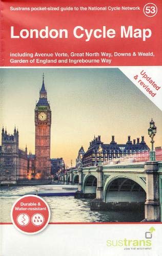 London Cycle Map: Including Avenue Verte, Great North Way, Downs ...