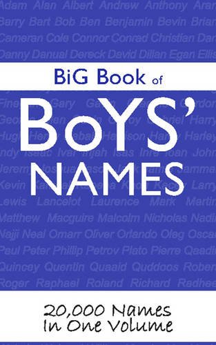 Buy Big Book of Boy's Names: 20,000 Names in One Volume Book Online at ...