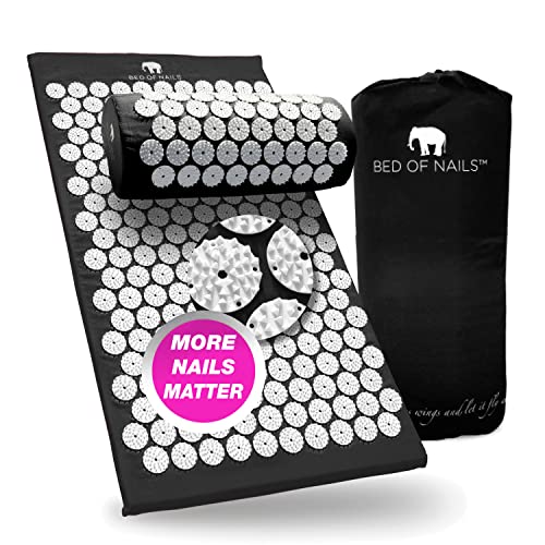 BED OF NAILS Acupressure Mat and Pillow Set - The Comfortable ...