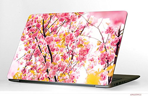 AmazOwls cherry flower beautiful floral nature laptop skin vinyl ...