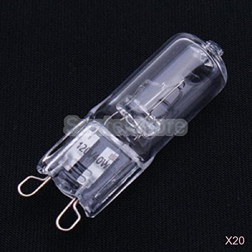 Amazon.com: 20 x G9 Base JCD Type Halogen Light Bulb 120V 40W 40 WATT ...