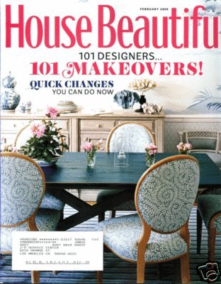 House Beautiful Magazine, February 2009 Single Issue Magazine: Editors ...