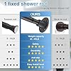 Amazon.com: Heavy Duty Shower Rod - Industrial Shower Curtain Rod Wall ...