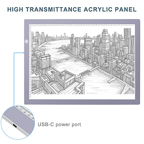 Snapklik.com : A3 Trace Light pad,Tracing Light Pad Ultra-Thin USB ...