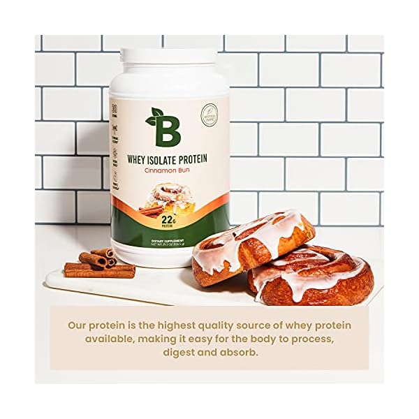Bloom Nutrition Cinnamon Bun Whey Protein Isolate Powder | Fast ...