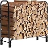Amagabeli 4ft(122cmx35.6cmx122cm) Fireplace Log Rack Outdoor Heavy Duty ...