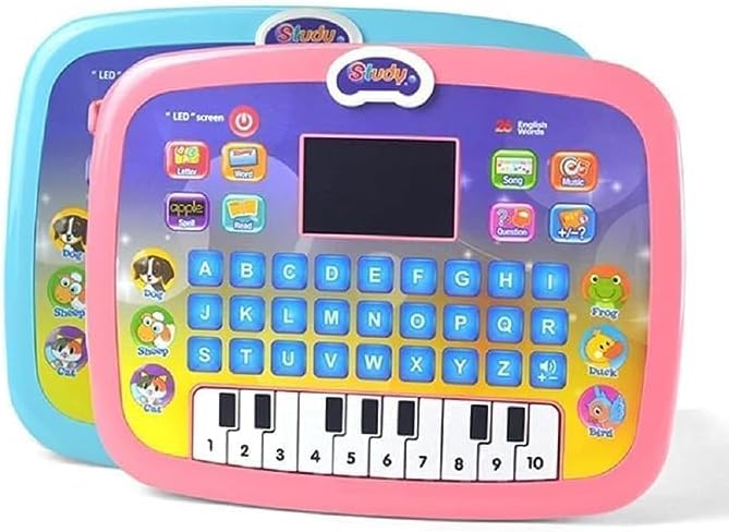 SHAKTISM Kids Educational LED Computer Tablet Learning Toy, 26 English ...