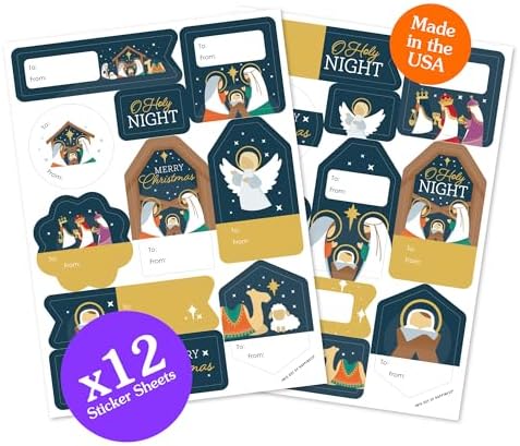 Amazon.com: Big Dot of Happiness Holy Nativity - Assorted Manger Scene ...