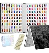 Amazon.com : Vnjaoi 216 Nail Color Chart Display Book with 240PCS False ...