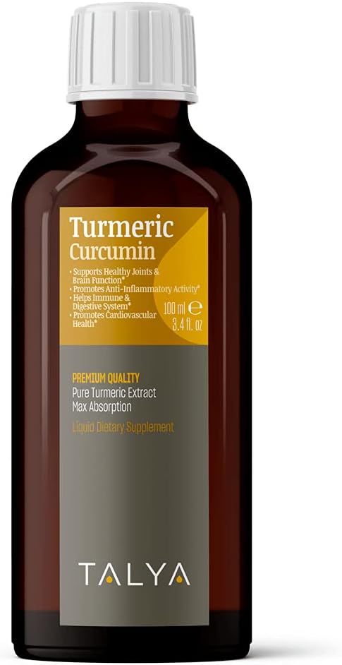 Talya Turmeric Liquid Extract 100ml - Full Strength - Turmeric Curcumin ...