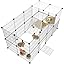 HOMIDEC Rabbit Run,Puppy Pen with Door,Encrypted Wire Mesh Cages14 ...