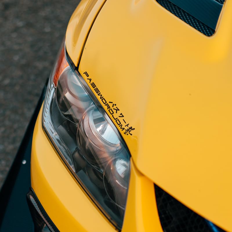 Amazon.com - Noizzy JDM Password Reflective Vinyl Car Sticker - Japan Style Artistic Auto Decal ...