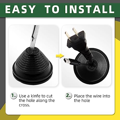 Snapklik.com : Keadic 12Pcs 60mm Tower-Shaped Firewall Plug Grommet