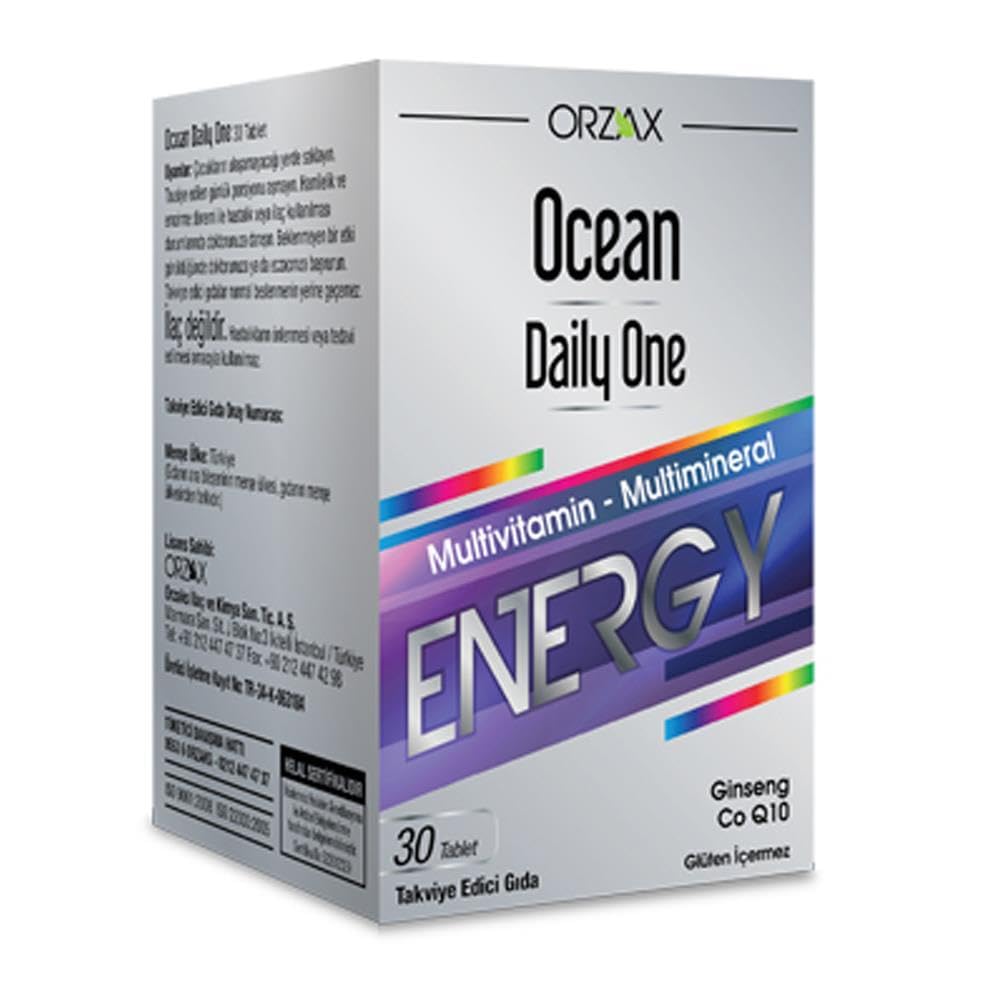 Ocean Daily One Energy Multivitamin & Multimineral 30 Tablet Takviye ...