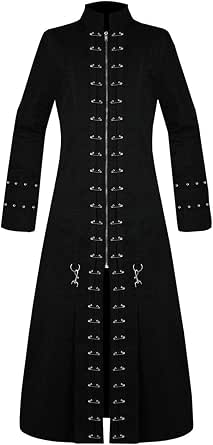 Amazon.com: Men's Black Hell-Raiser Goth Punk Pinhead Vampire Jacket ...