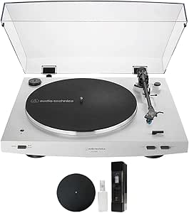 Amazon.com: Audio-Technica AT-LP3XBT-WH Fully Automatic Wireless Belt ...