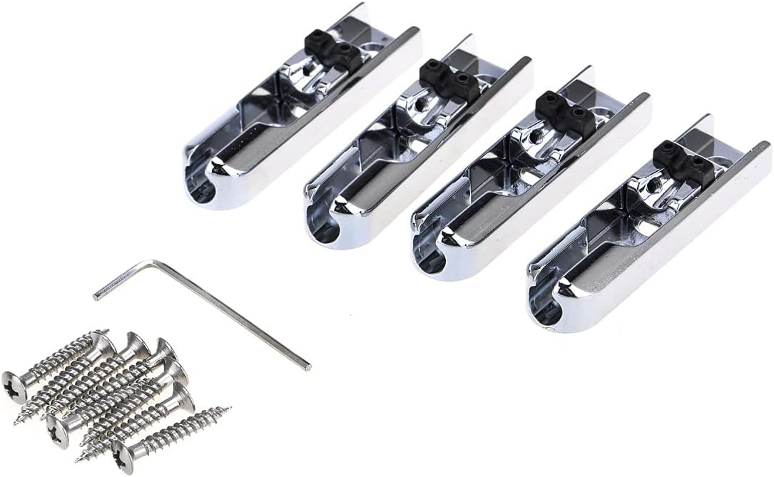 Amazon.com: Musiclily Pro Individual Bass Bridge Single String Lock ...