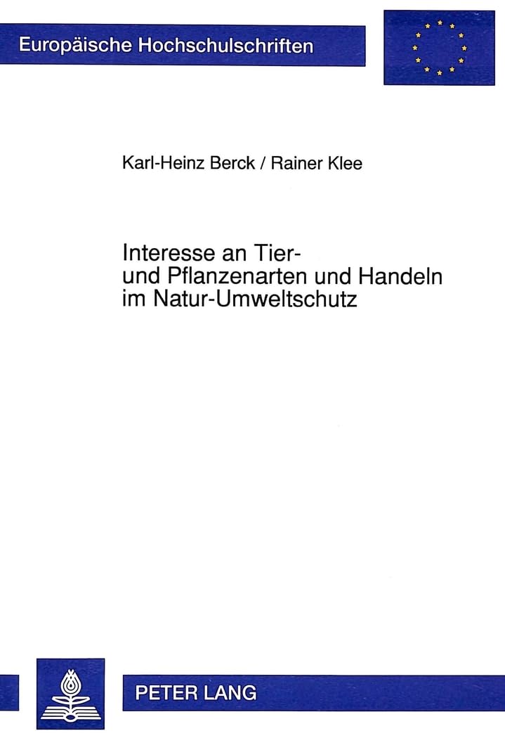 Interesse an Tier- und Pflanzenarten und Handeln im Natur-Umweltschutz ...