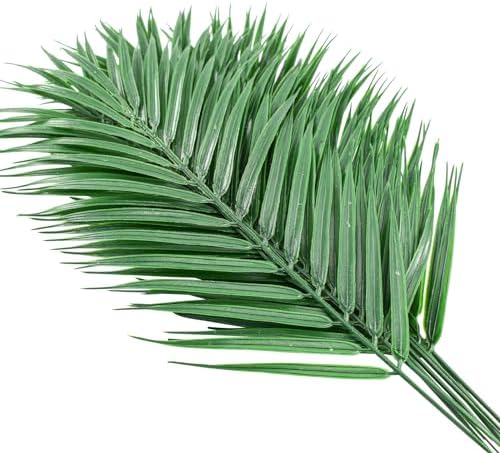 Amazon.com: Onetoy 12pcs Artificial Palm Leaves Branches for Palm ...