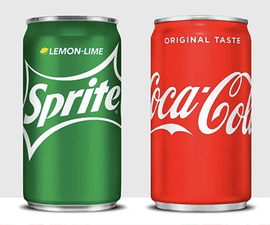 10 Pack Bundle of 7.5 oz. Soda | 5 Sprite | 5 Coca Cola | Total 150 oz ...