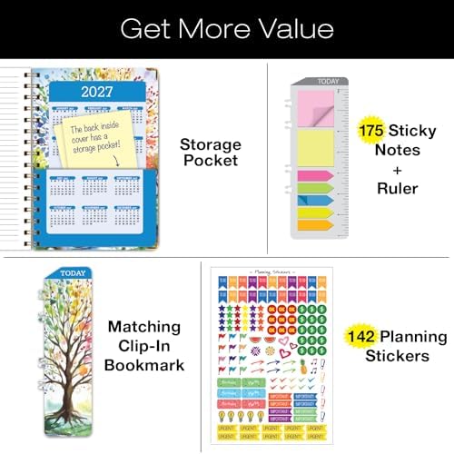 HARDCOVER 2026 Planner, 7"x9": 14 Months (November 2025 - December 2026 ...