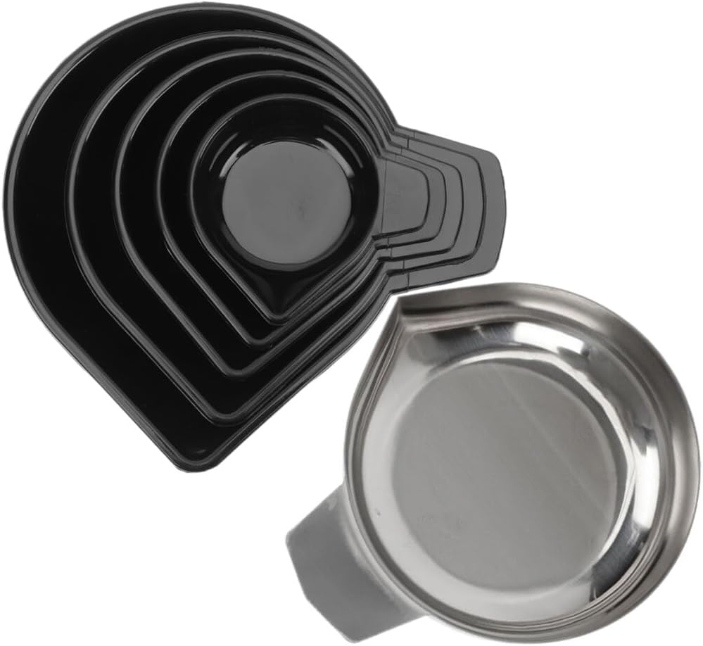 Hemoton Accessories 6pcs Stainless Steel Weight Boats Scale Tray Metal ...