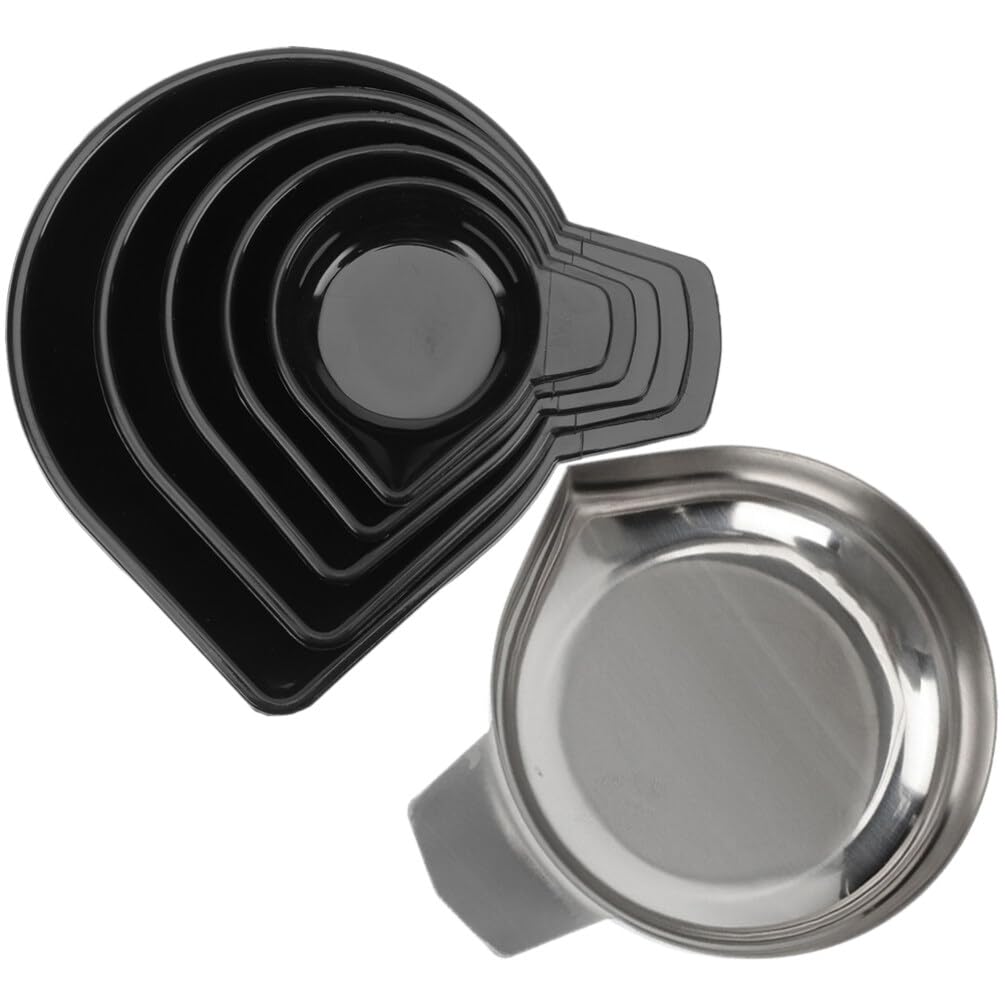 Hemoton Accessories 6pcs Stainless Steel Weight Boats Scale Tray Metal ...