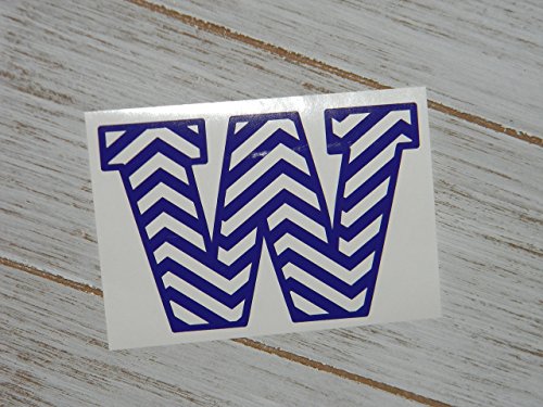 Amazon.com: Chevron Letter W Vinyl Decal Sticker-Pick Color-Pick Size ...