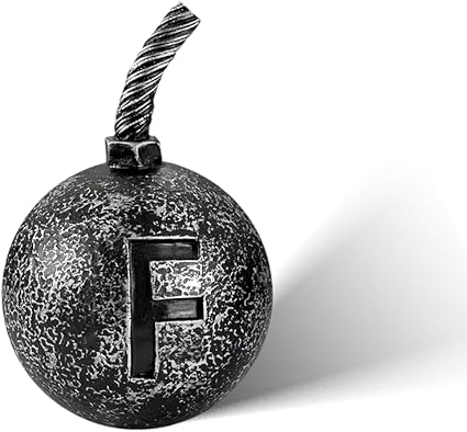 Amazon.com: MillMB Initial Bomb Paperweight Humor Decor with Ball ...