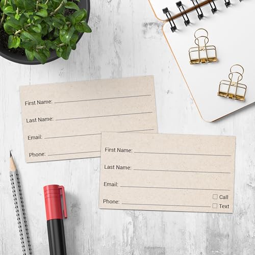 Snapklik.com : Contact Cards, Made In USA - 35x2, Client Profile Card ...