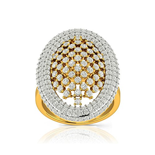 Buy Charu Jewels 18KT Yellow Gold and Solitaire Ring for Women at Amazon.in