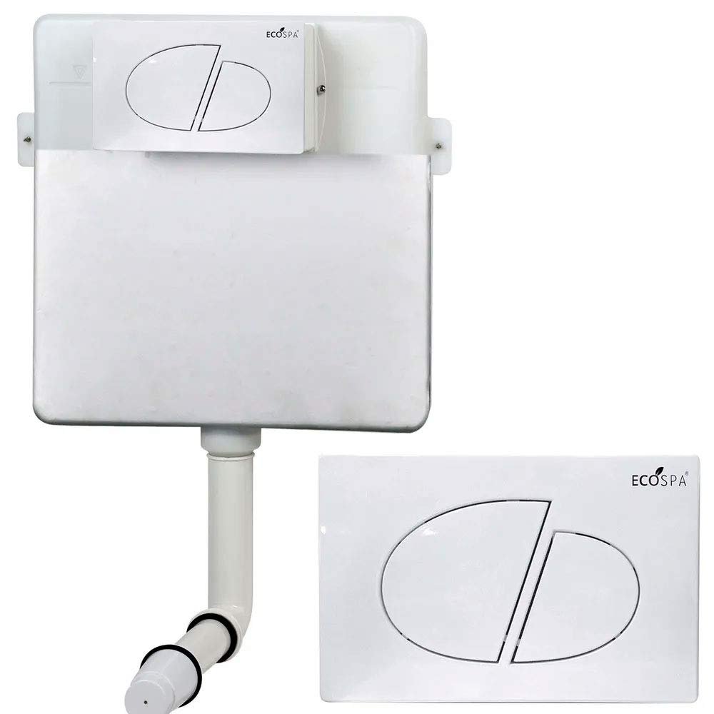 Ecospa Universal Slim Concealed 3l 6l Insulated Cistern For Wall ...