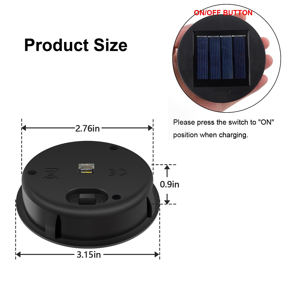 Solar Lamp Replacement Parts EcoMode Laurel Sensor LED Solar Street