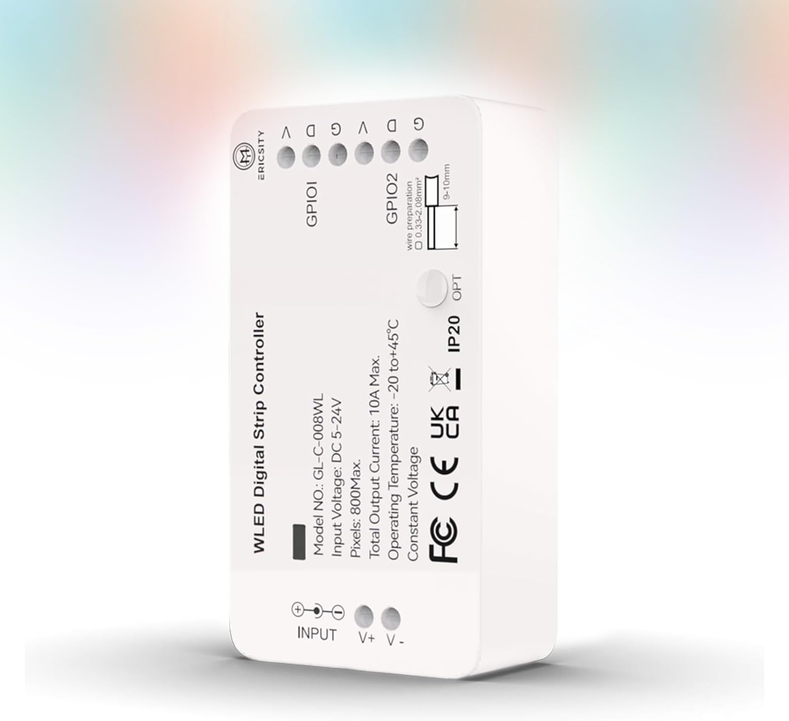 Amazon.com: Ericsity WLED LED Light Strip Controller, Addressable LED ...