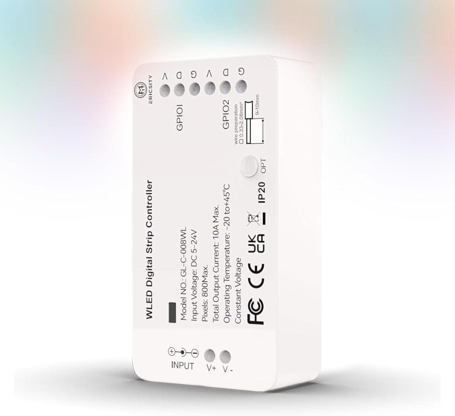 Amazon.com: Ericsity WLED LED Light Strip Controller, Addressable LED ...